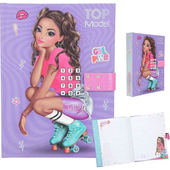 DIARIO CON CODIGO SECRETO TOP MODEL